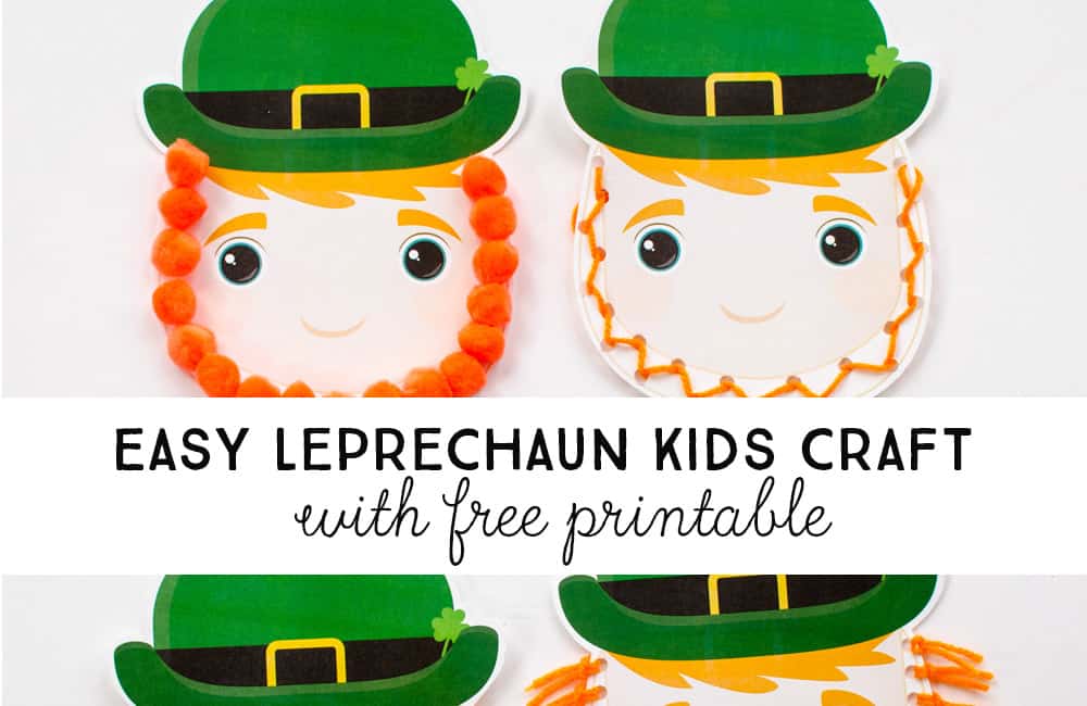 Easy Leprechaun Craft for Kids with Free Printable - Fun Loving Families