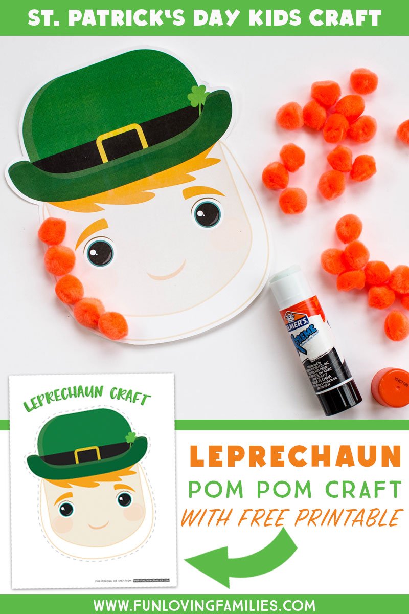 Easy Leprechaun Craft for Kids with Free Printable - Fun Loving Families