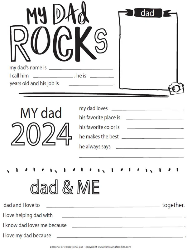 Fathers Day Questionnaire Printable 2024 Free Download