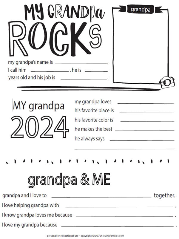 Father's Day Questionnaire Printable 2024: Free Download