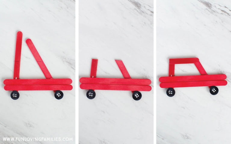 DIY Car and Truck Popsicle Stick Christmas Ornaments - Fun Loving Families