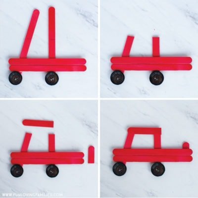 DIY Car and Truck Popsicle Stick Christmas Ornaments - Fun Loving Families