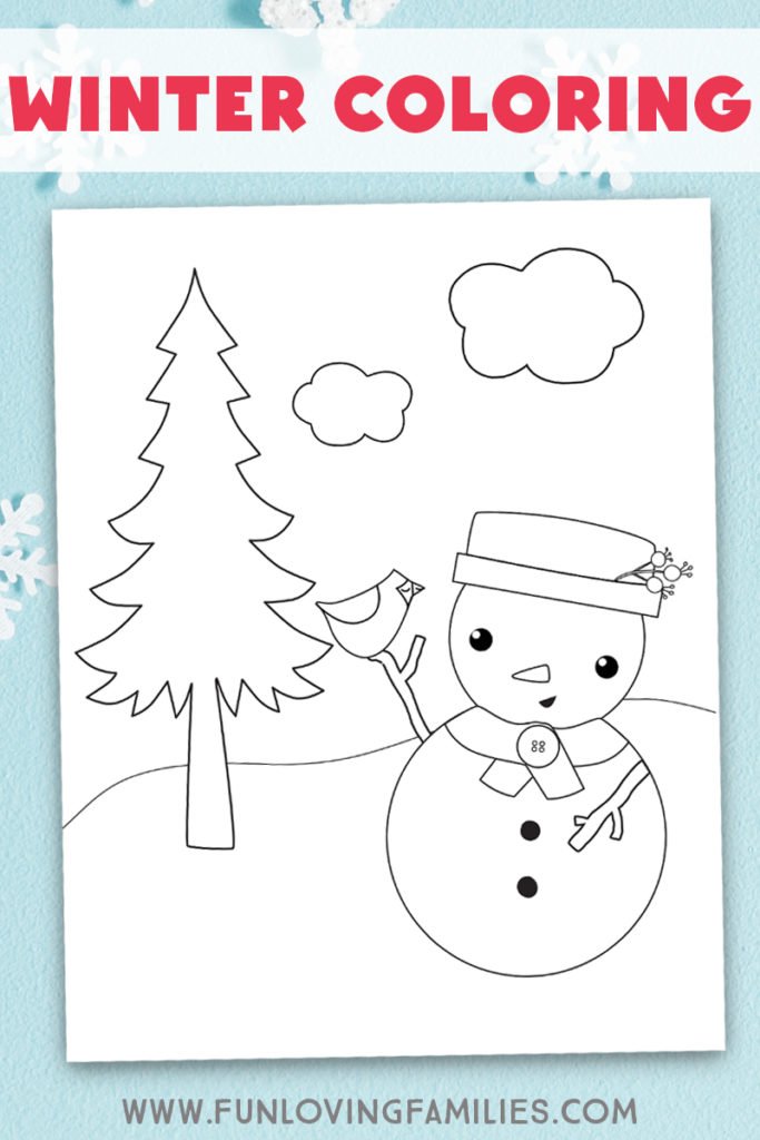 Winter Coloring Pages for Kids - Fun Loving Families