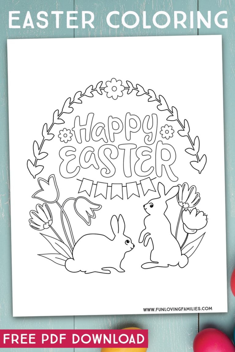 9 Easter Coloring Pages for Kids (Free Printables) - Fun Loving Families