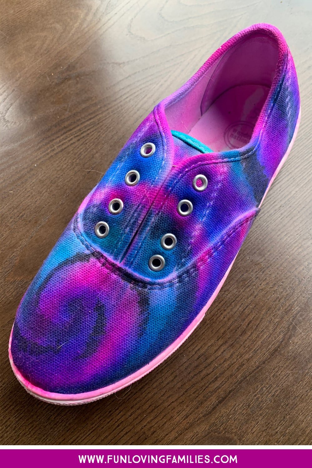 DIY Sharpie Tie Dye Shoes - Fun Loving Families
