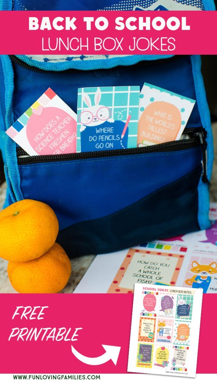 Back to School Jokes (Plus Free Printable Lunch Box Notes) - Fun Loving ...