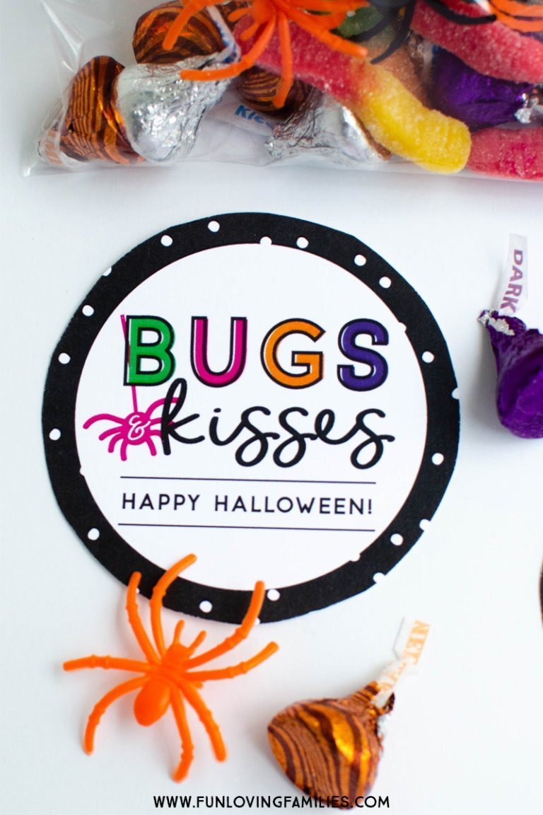 Bugs and Kisses DIY Halloween Party Favors - Fun Loving Families