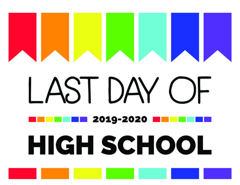 Free Printable Last Day of School Signs for All Grades 2021