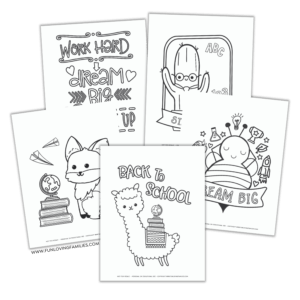 Printable Back to School Coloring Pages - Fun Loving Families
