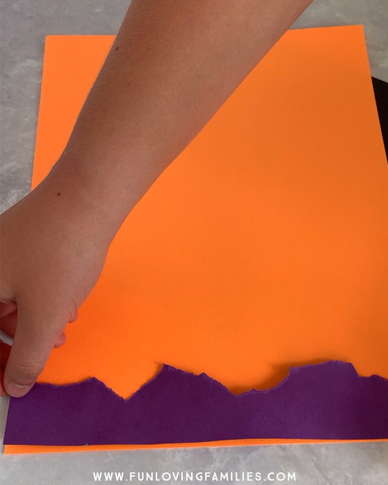 Torn Paper Halloween Art for Kids - Fun Loving Families