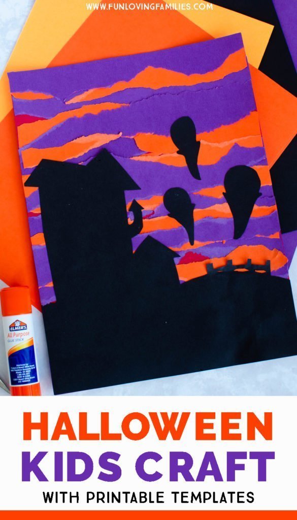 Torn Paper Halloween Art for Kids - Fun Loving Families