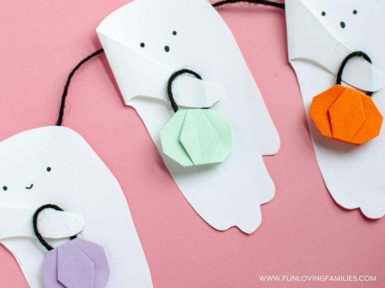 Halloween Handprint Craft: Ghost Bunting - Fun Loving Families
