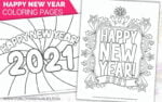 Happy New Year Coloring Pages for 2021 - Fun Loving Families