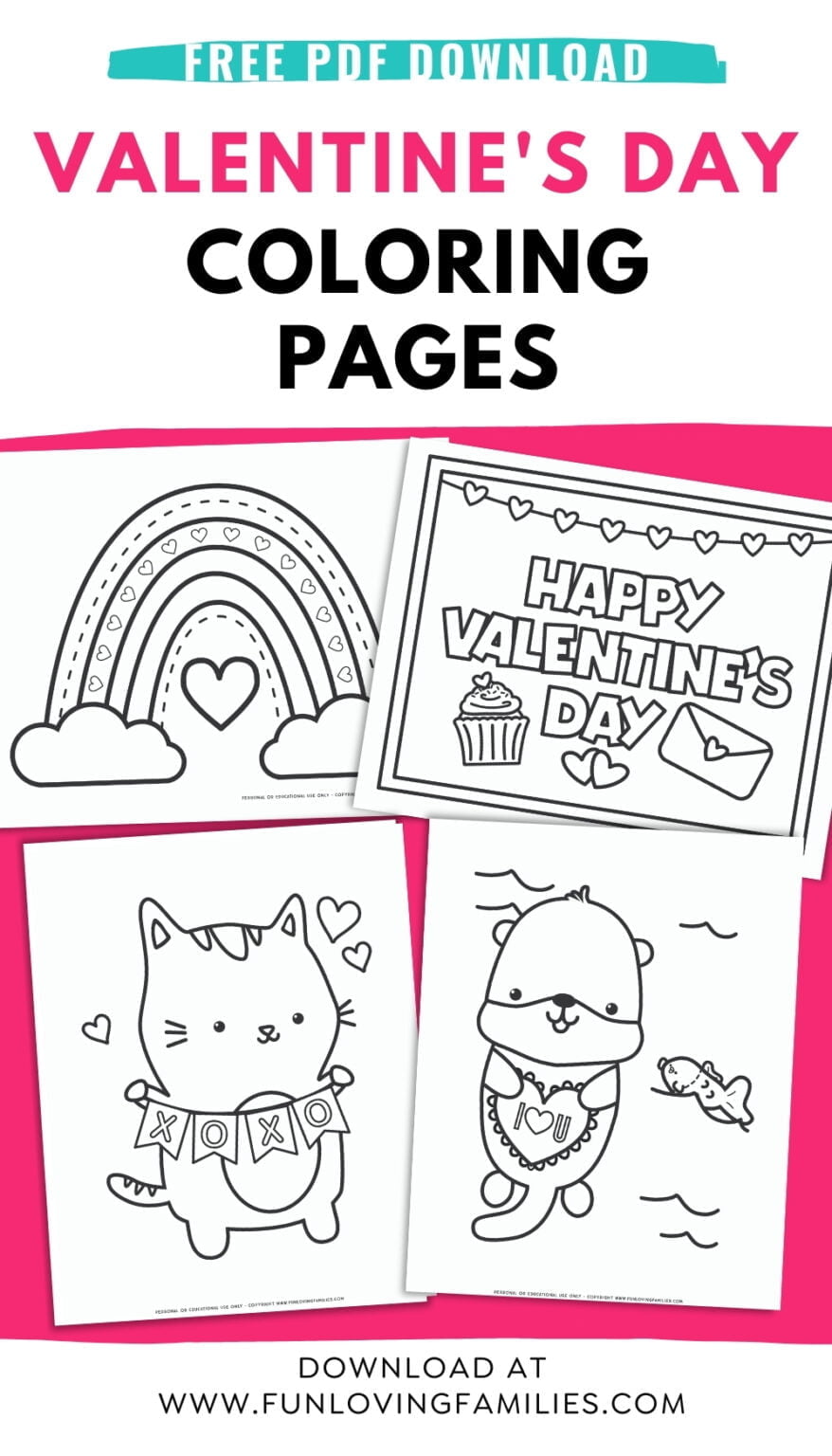 Valentine's Day Coloring Pages - Fun Loving Families