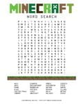 Minecraft Word Search - Fun Loving Families