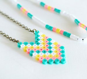 25 Heart Perler Bead Patterns, Designs and Ideas