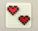 25 Heart Perler Bead Patterns, Designs and Ideas