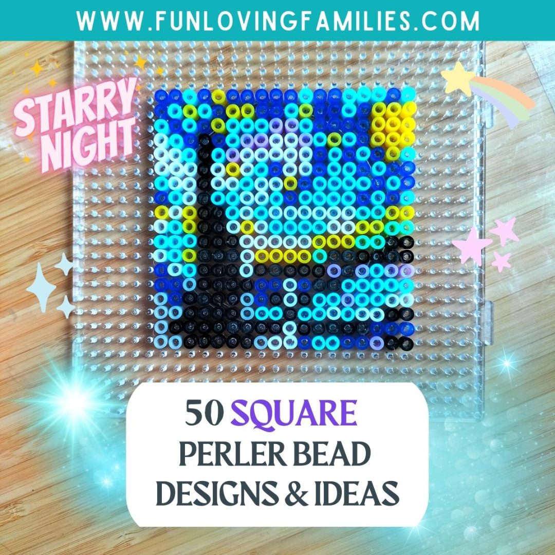 50 Square Perler Bead Patterns, Designs and Ideas