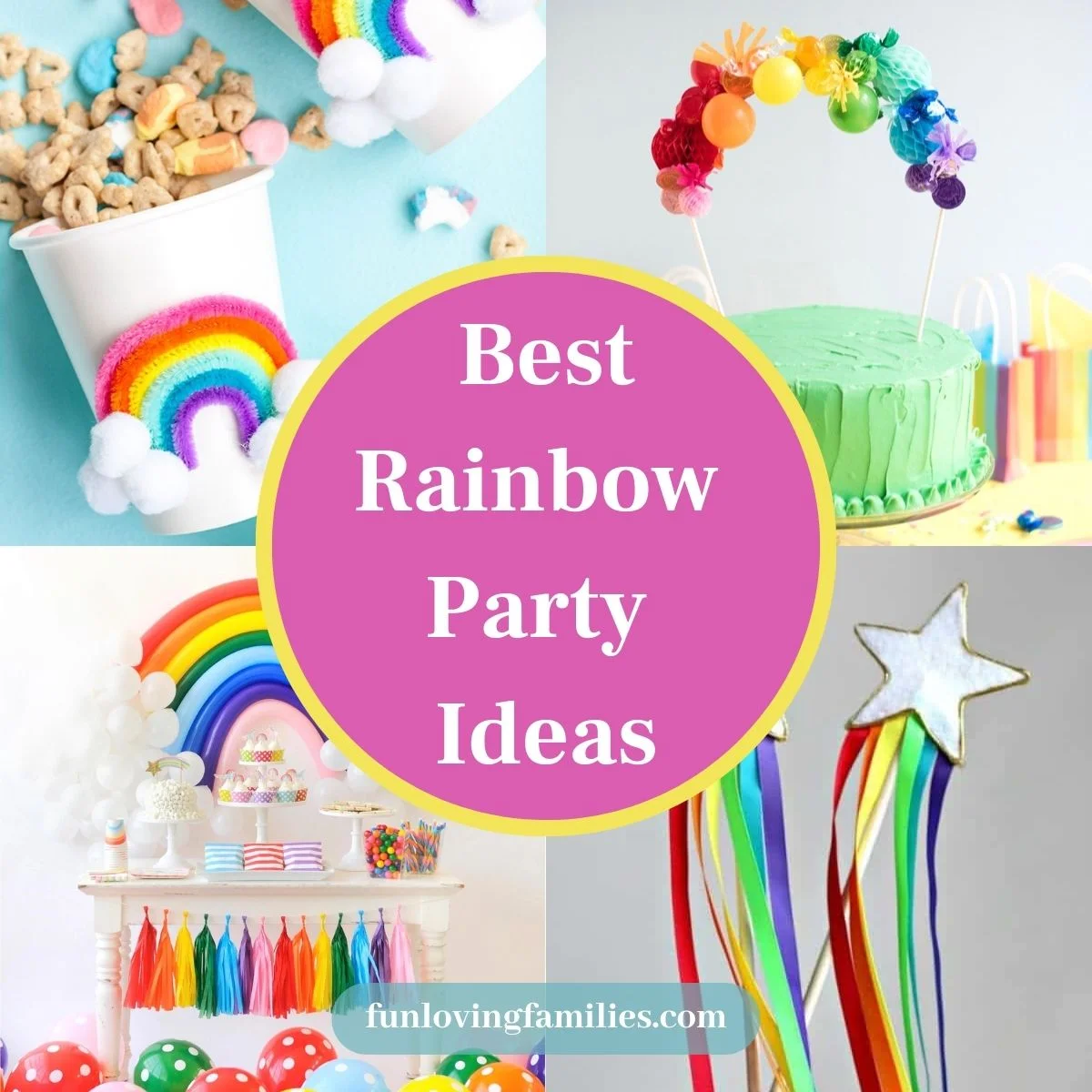 Rainbow Theme Centerpieces 19 Best Rainbow Table Ideas | Rainbow
